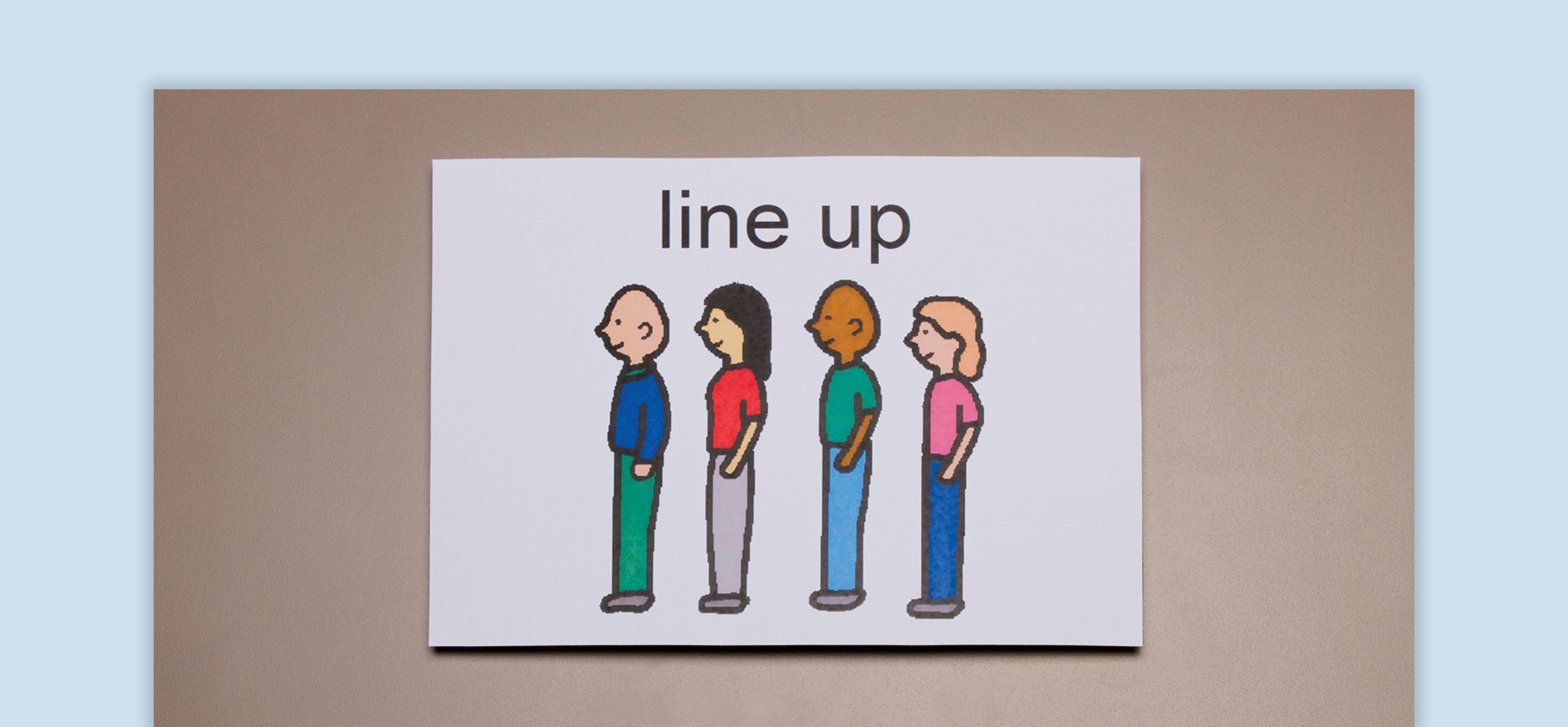 Line Up Visual Card | Texas SPED Support