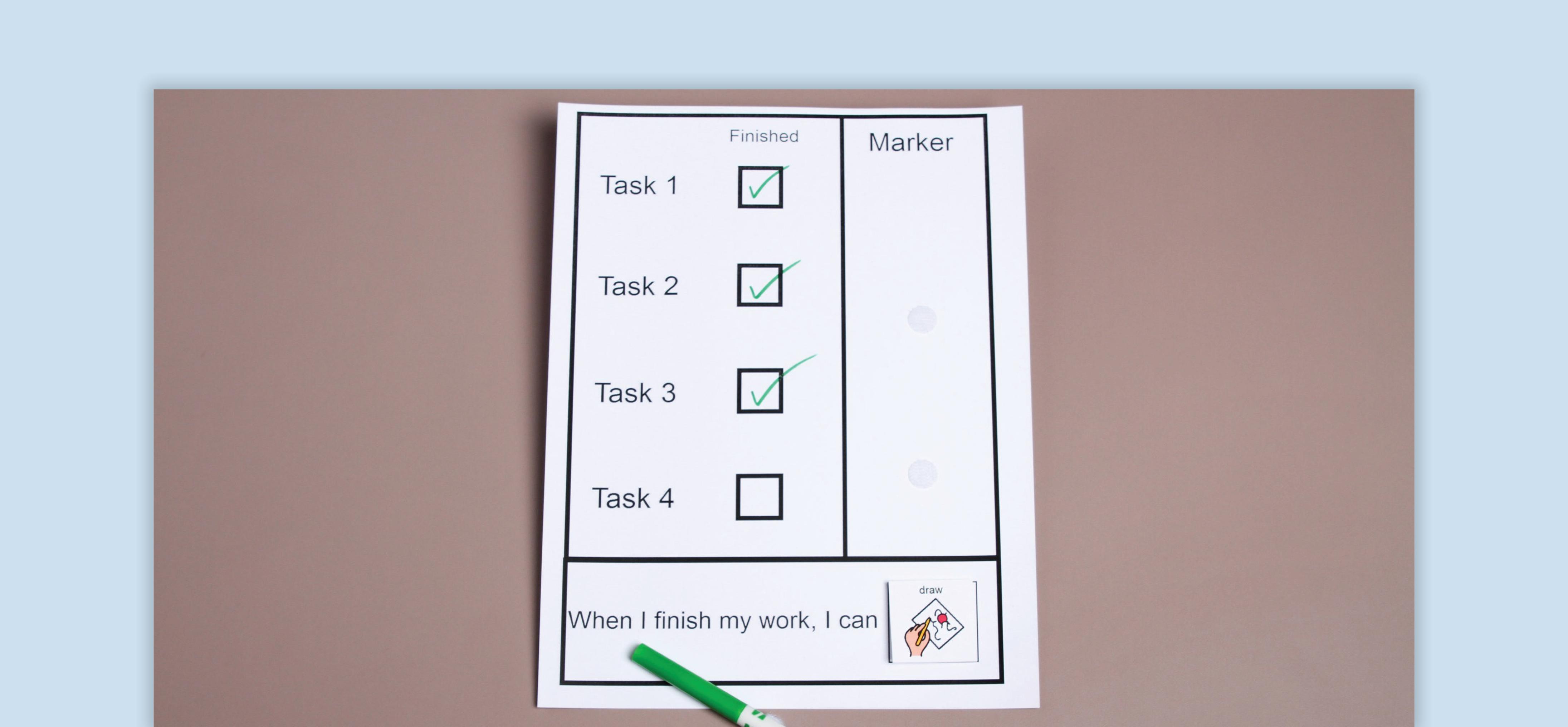 Paper-Based Work System | Texas SPED Support