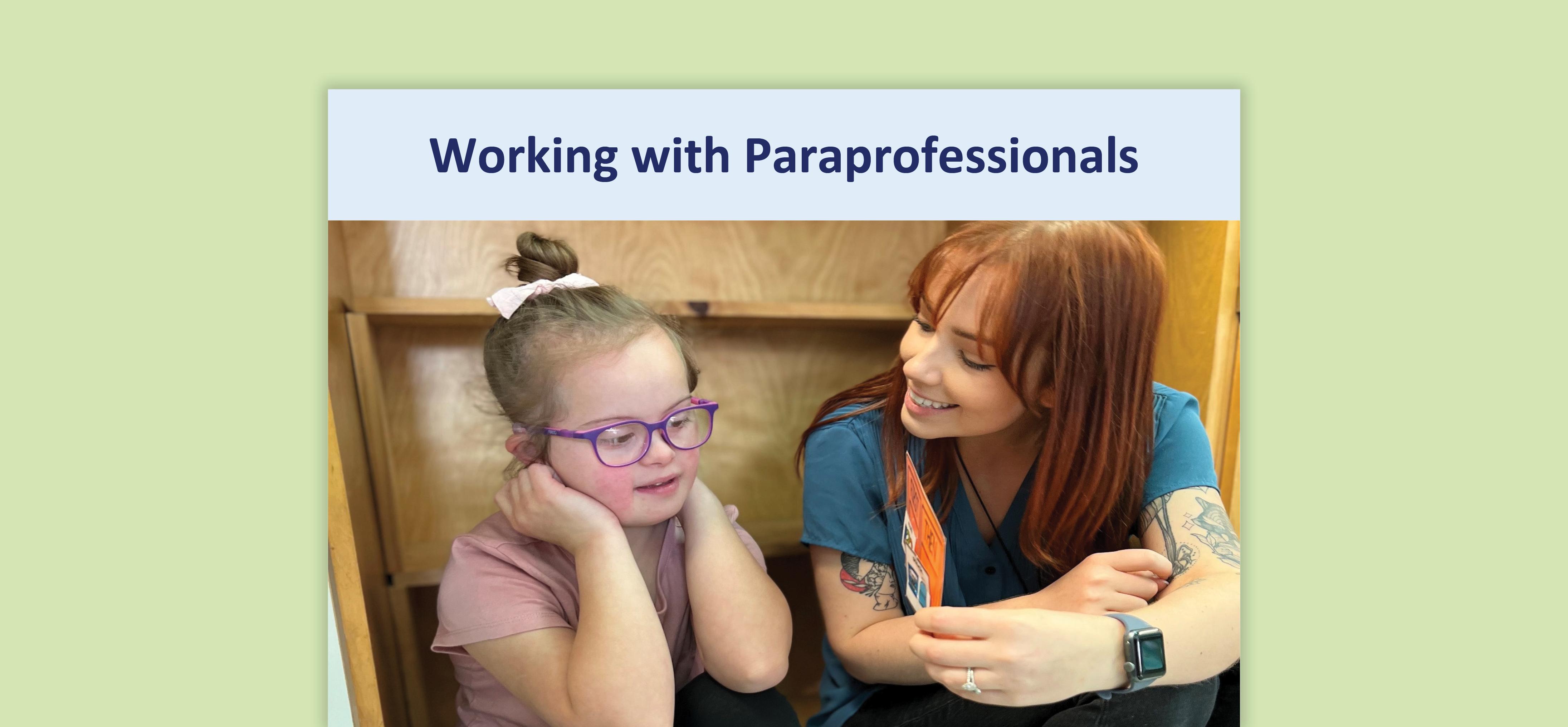 Working With Paraprofessionals | Texas SPED Support